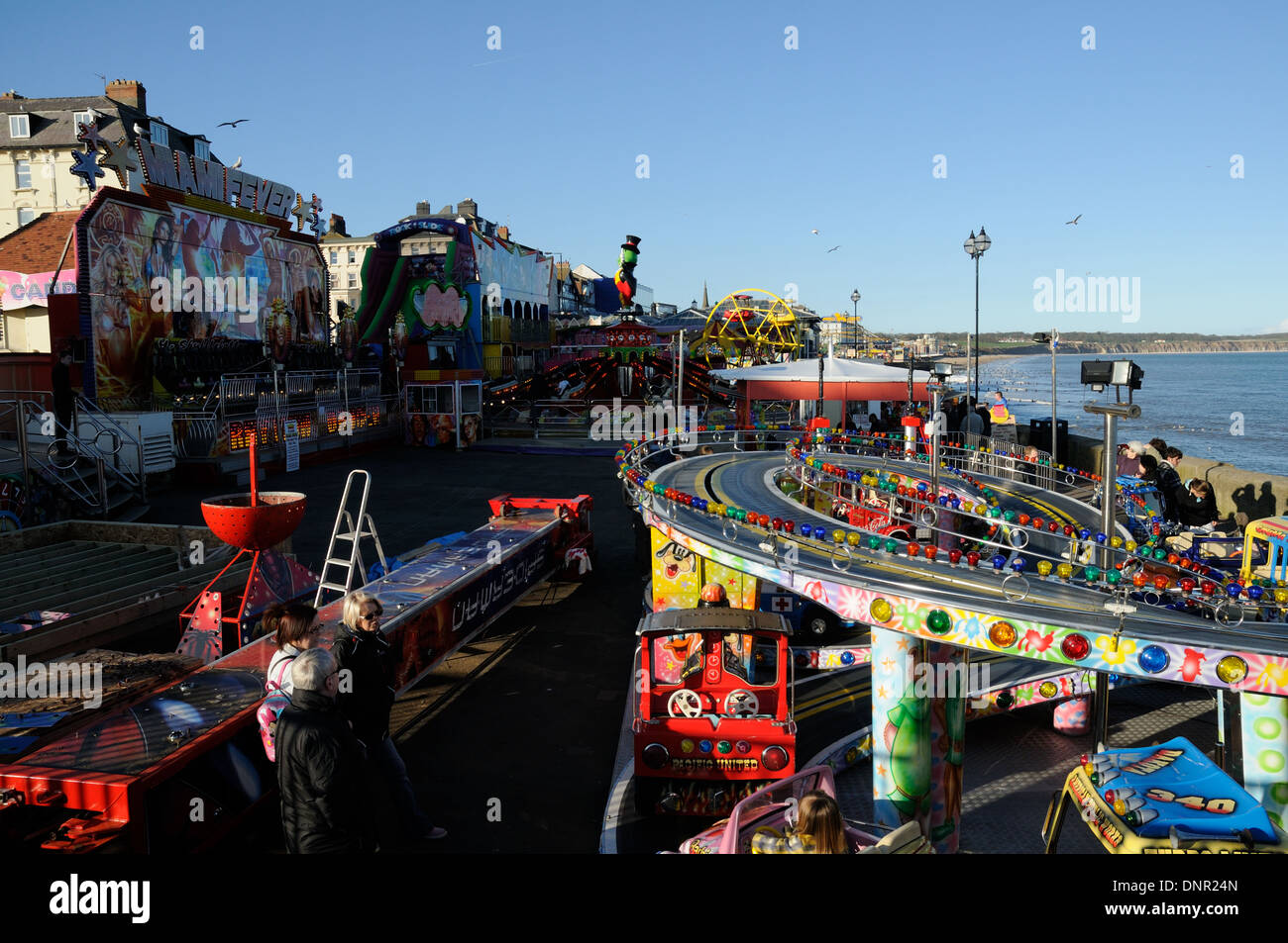 Fairground rides bridlington east yorkshire hi-res stock photography ...
