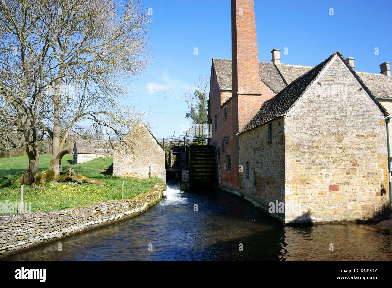 The Old Water Mill at Lower Slaughter, Gloucestershire, England Stock ...