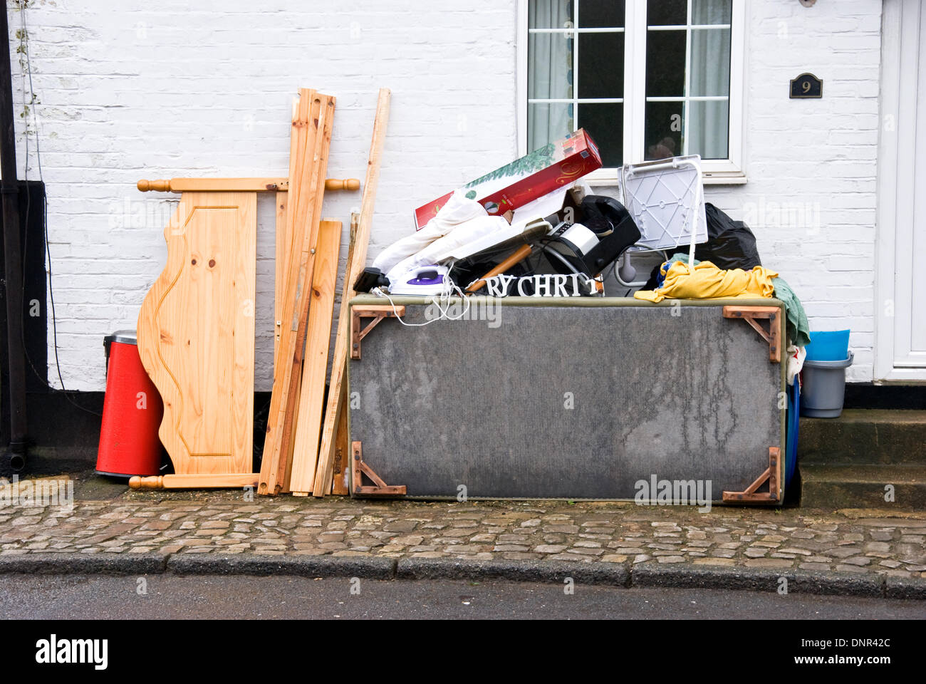 Flood damaged property Stock Photo - Alamy