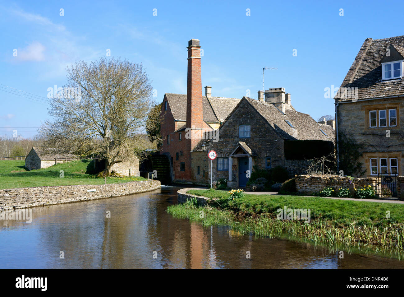 The Old Water Mill at Lower Slaughter, Gloucestershire, England Stock ...