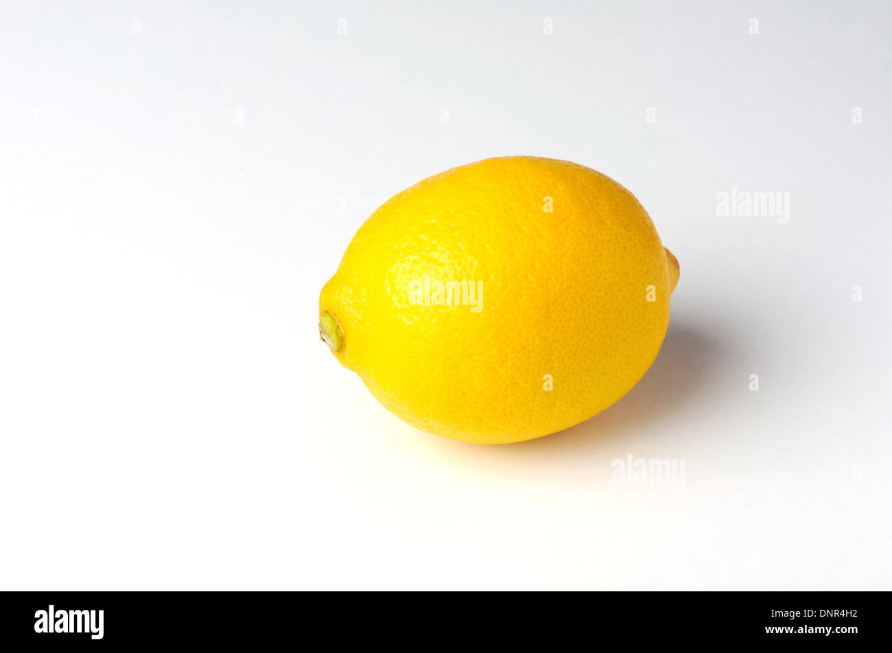 A single fresh lemon from Spain on plain white background Stock Photo ...