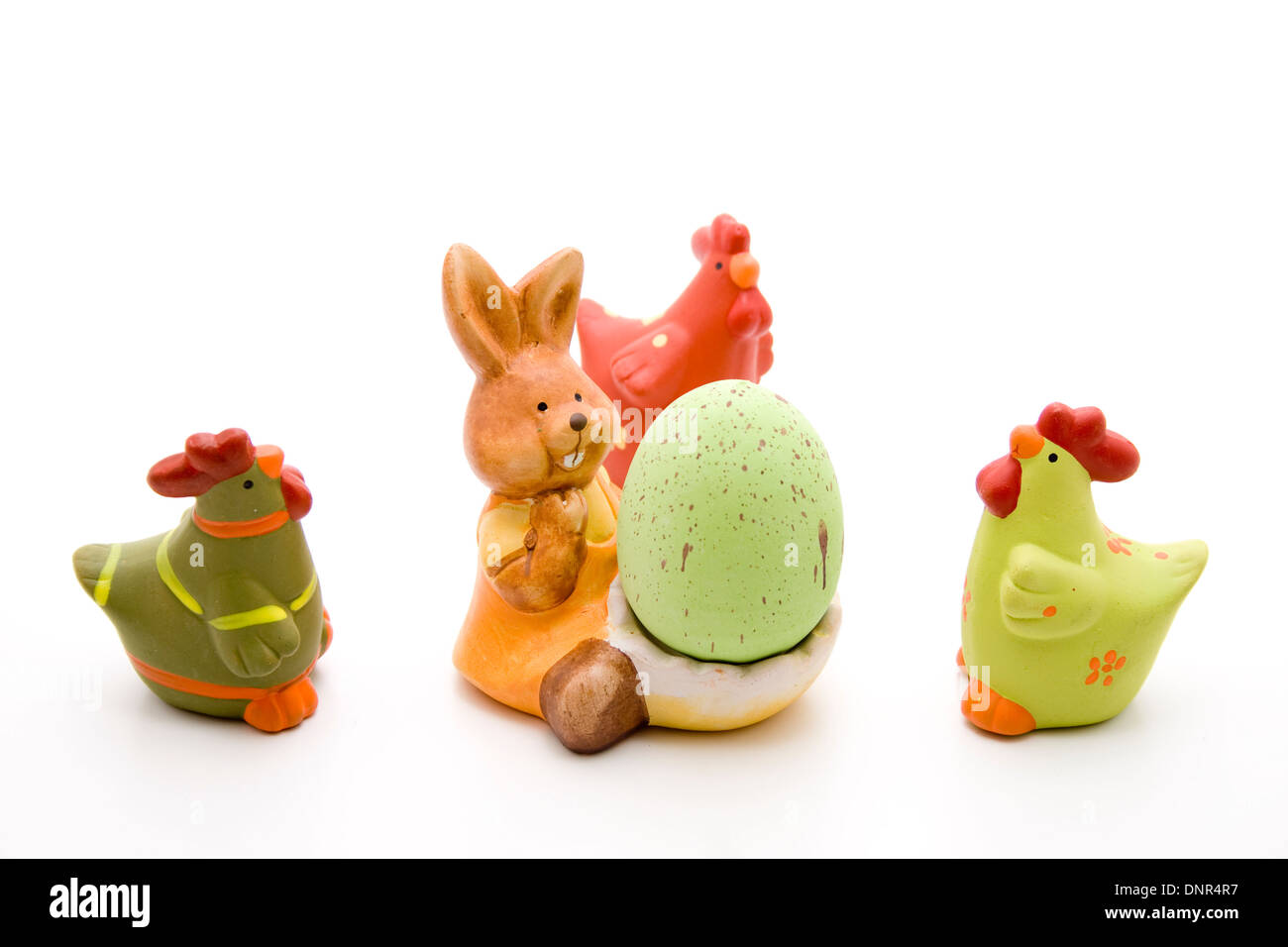 Easter bunny with Easter chicken Stock Photo - Alamy