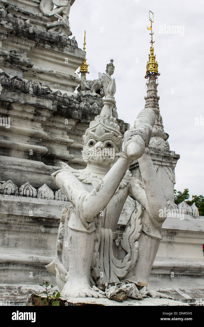 White Giant baton Handle with Pagoda Stock Photo - Alamy