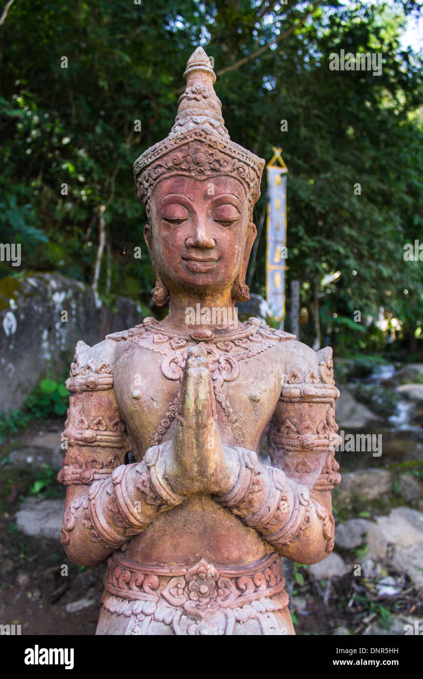 Buddhist decorated angel , Thai Art Stock Photo - Alamy