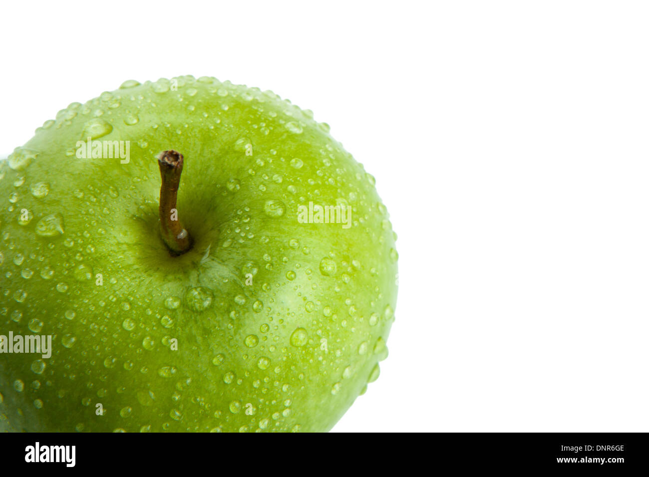 close-up of an apple on white background Stock Photo - Alamy