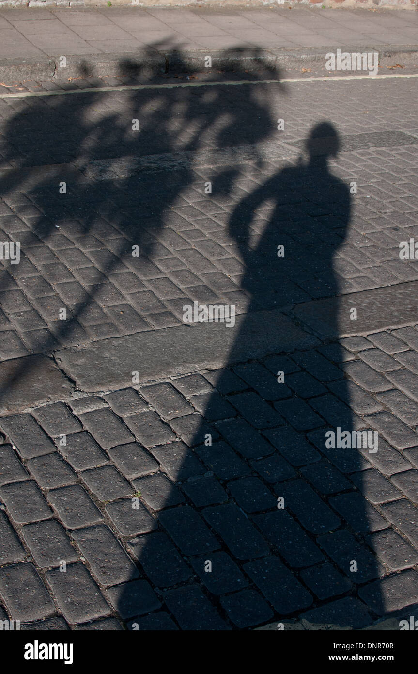 shadow of a woman and a tree Stock Photo - Alamy
