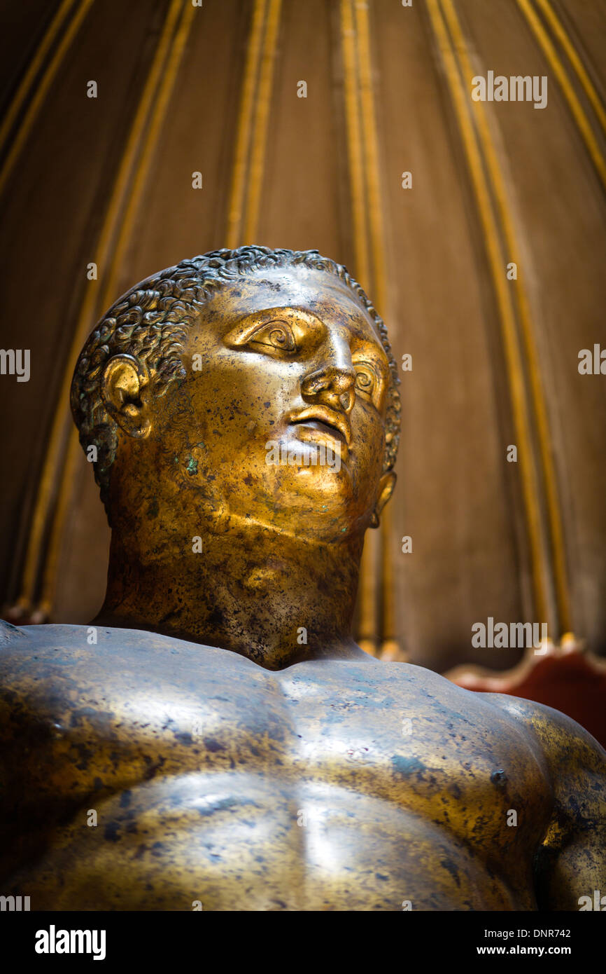 Bronze statue of Hercules in the Vatican museums, Vatican city, Rome ...