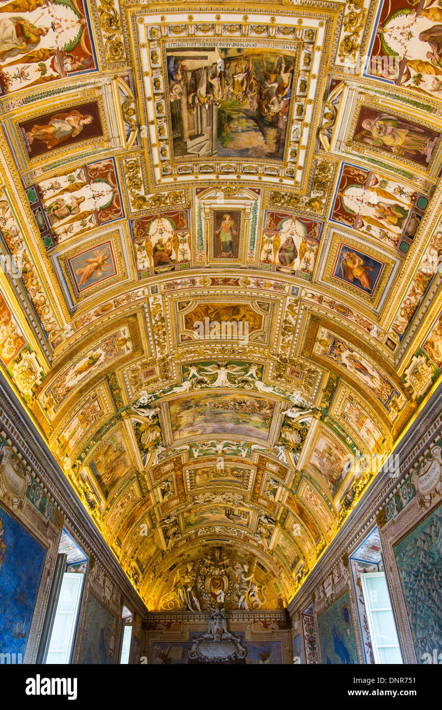 Gallery of Maps in the Vatican museums, Vatican City, Rome, Italy ...