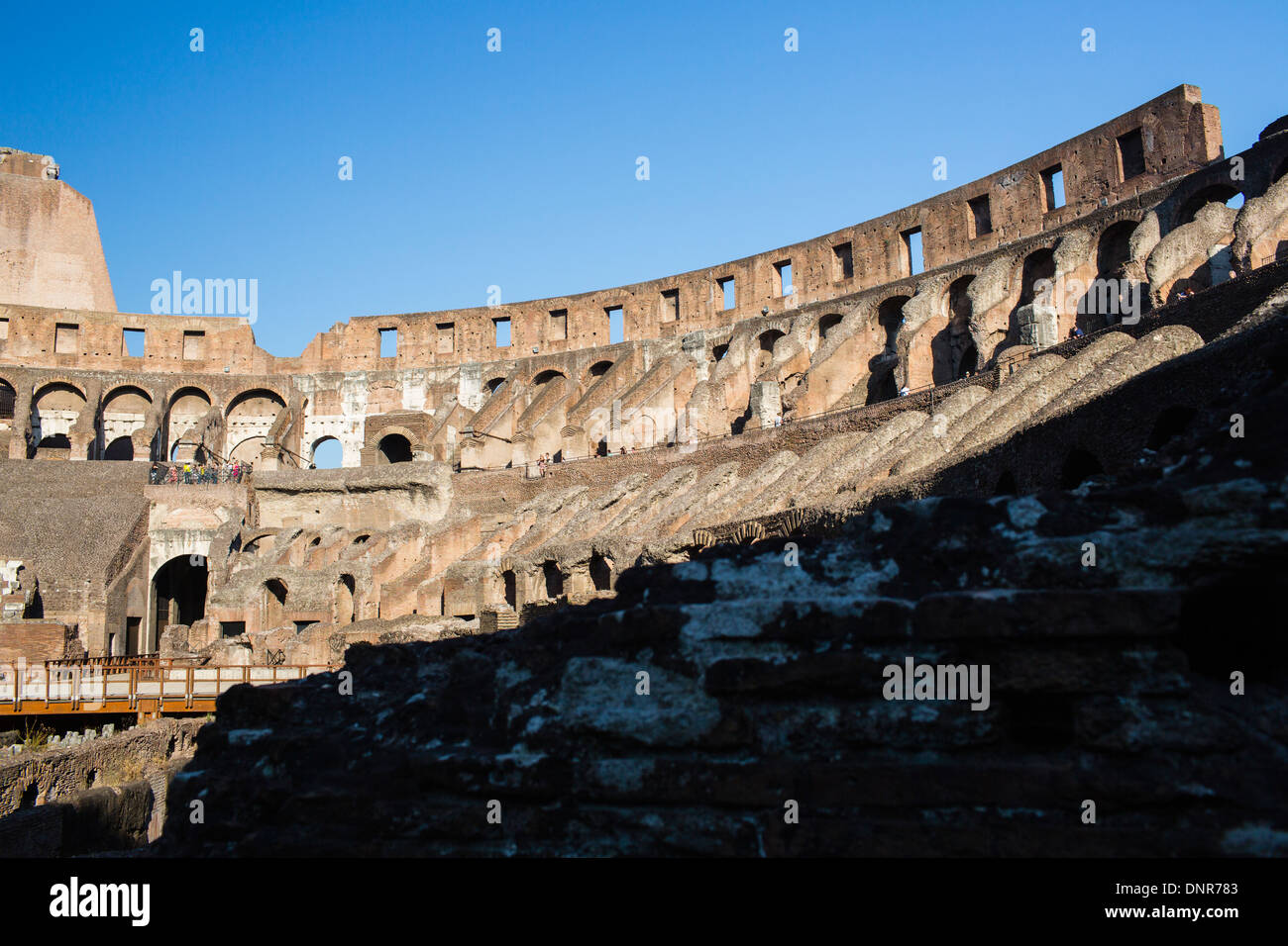 Architectural detail of The Colosseum, Rome, Italy, Europe Stock Photo ...