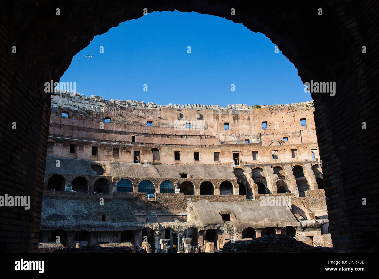 Architectural detail arch of The Colosseum, Rome, Italy, Europe Stock ...
