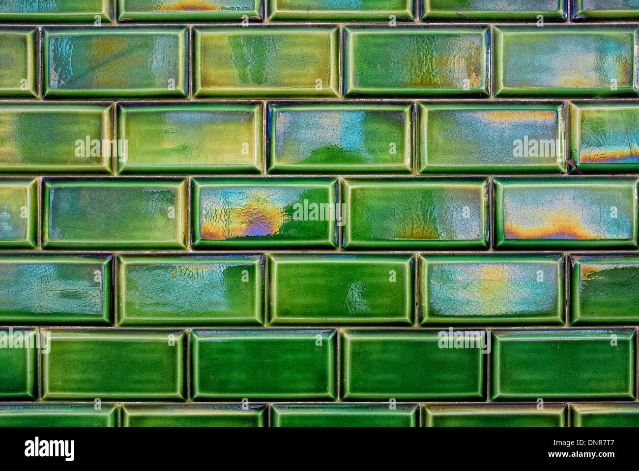 Green tile background Stock Photo - Alamy