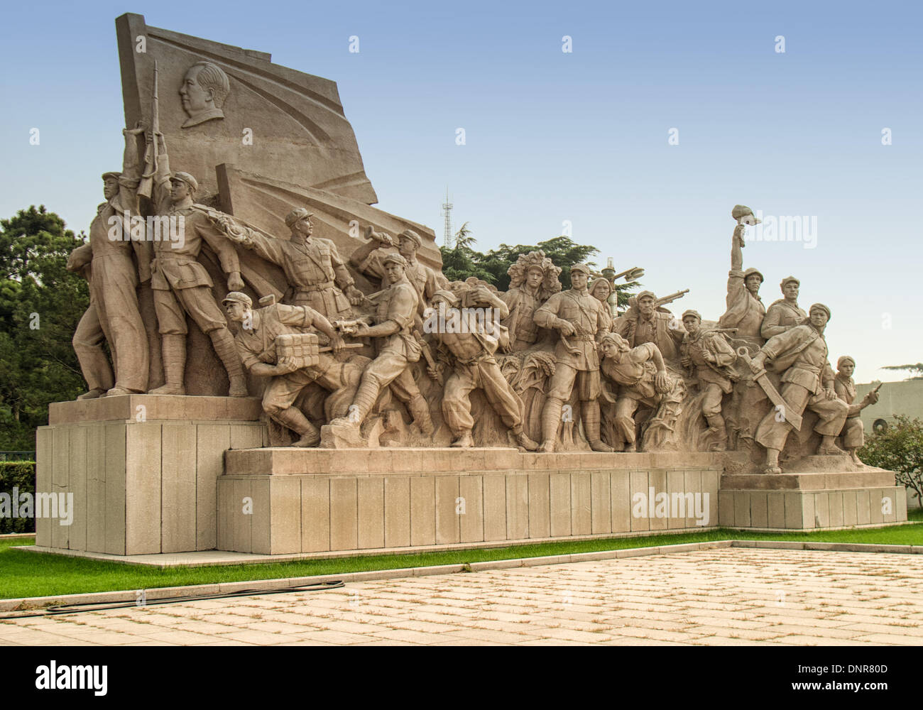 Beijing, China. 16th Oct, 2006. One of the heroic sculptures depicting ...