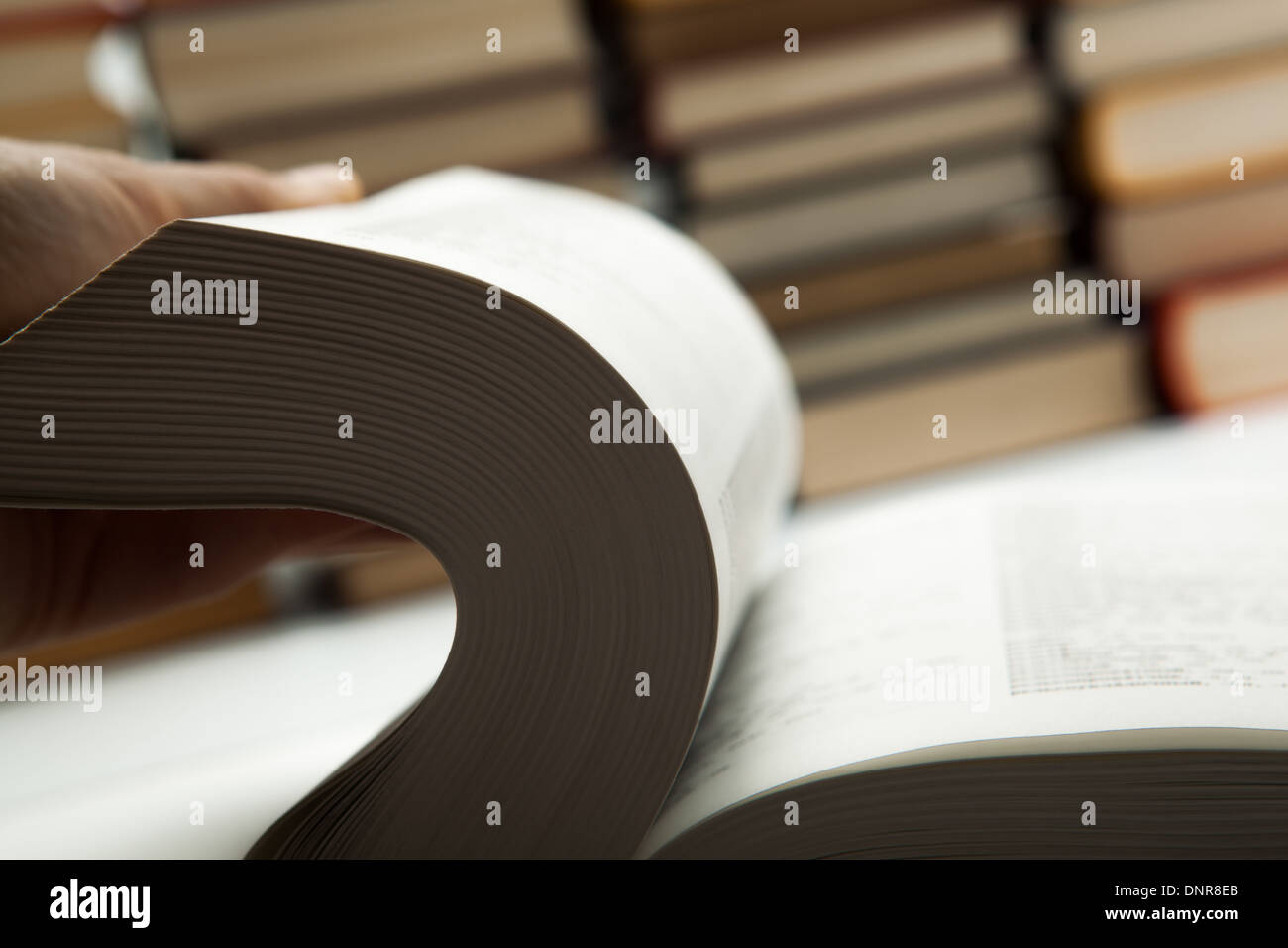 Book pages flipped hi-res stock photography and images - Alamy