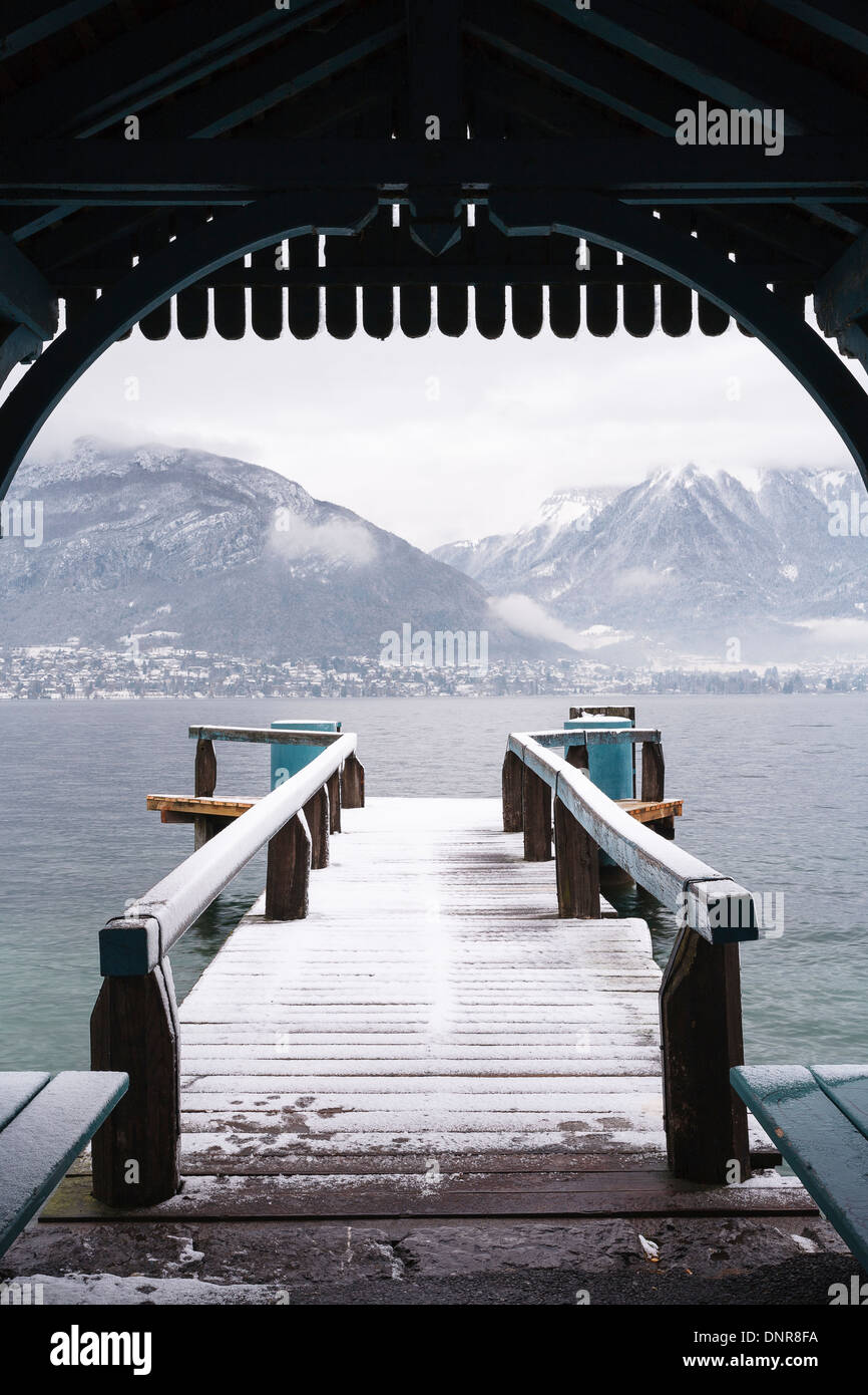 Boarding point, Annecy lake, Savoie, France, Europe Stock Photo - Alamy