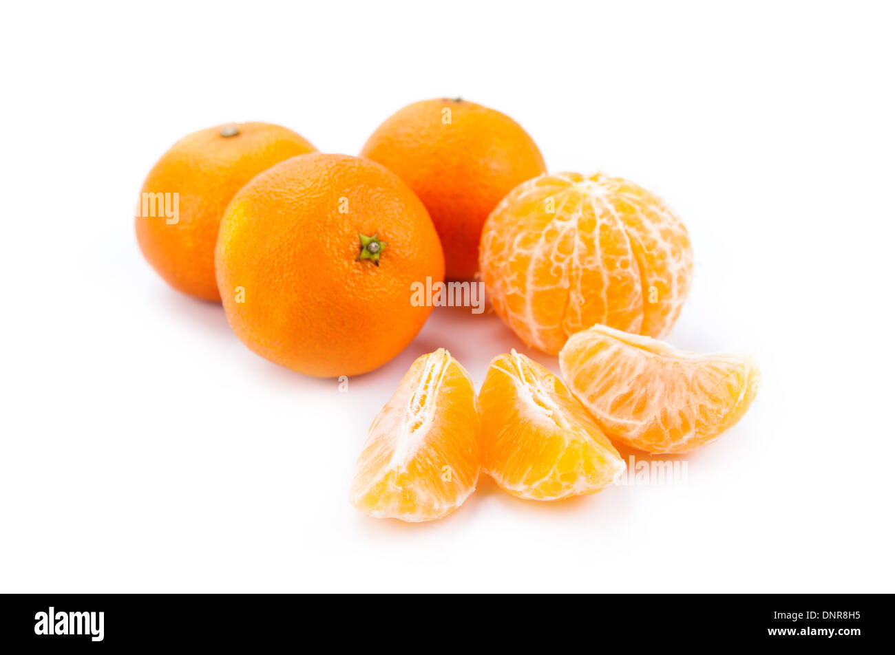 slices of mandarin close-up Stock Photo - Alamy