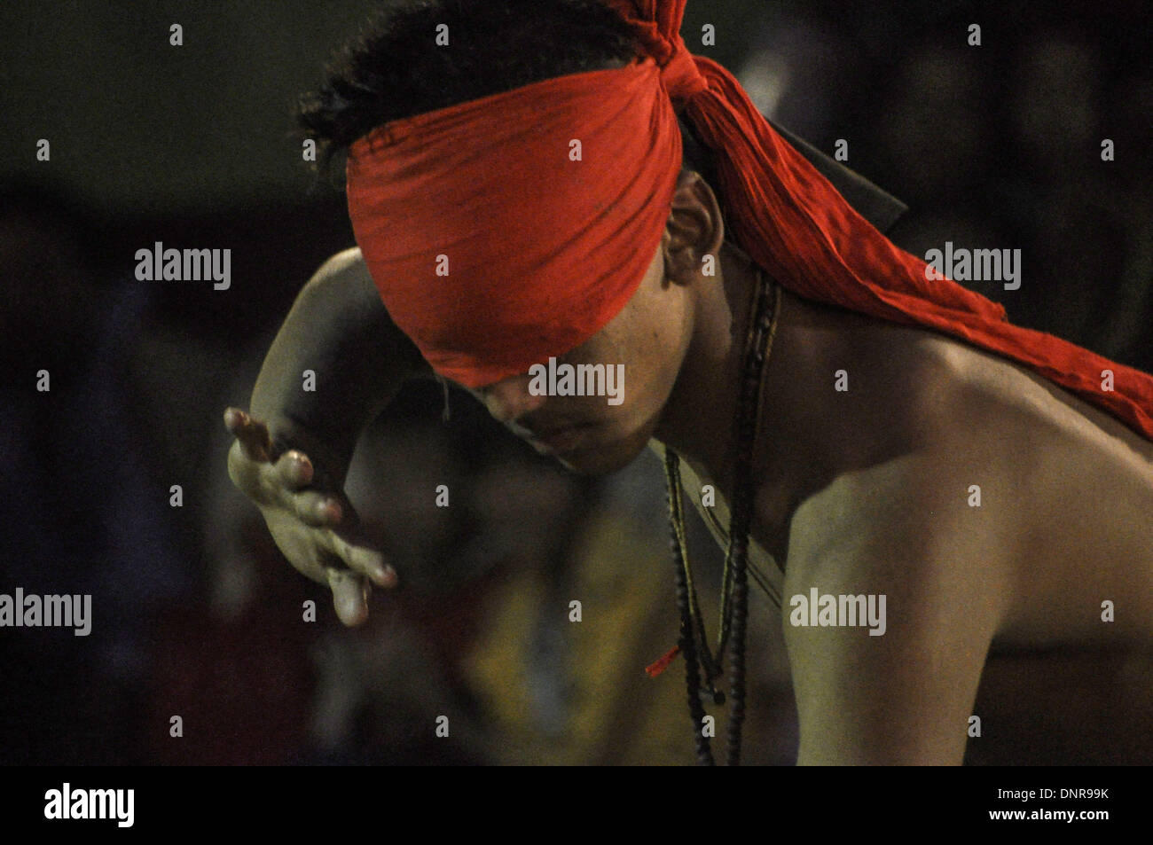 Manipur, India. 4th Jan, 2014. The Manipuri boys are performing Thang ...