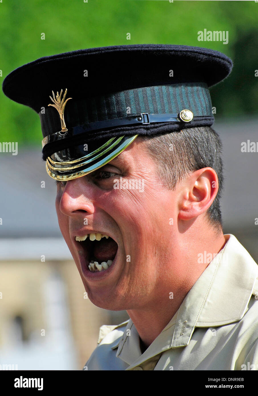 1st battalion welsh guards, on the drill square at Cavalry Barracks ...