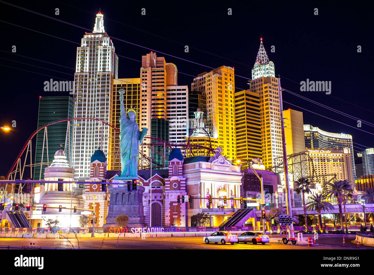 The New York New York hotel and casino on the Las Vegas Strip Stock ...