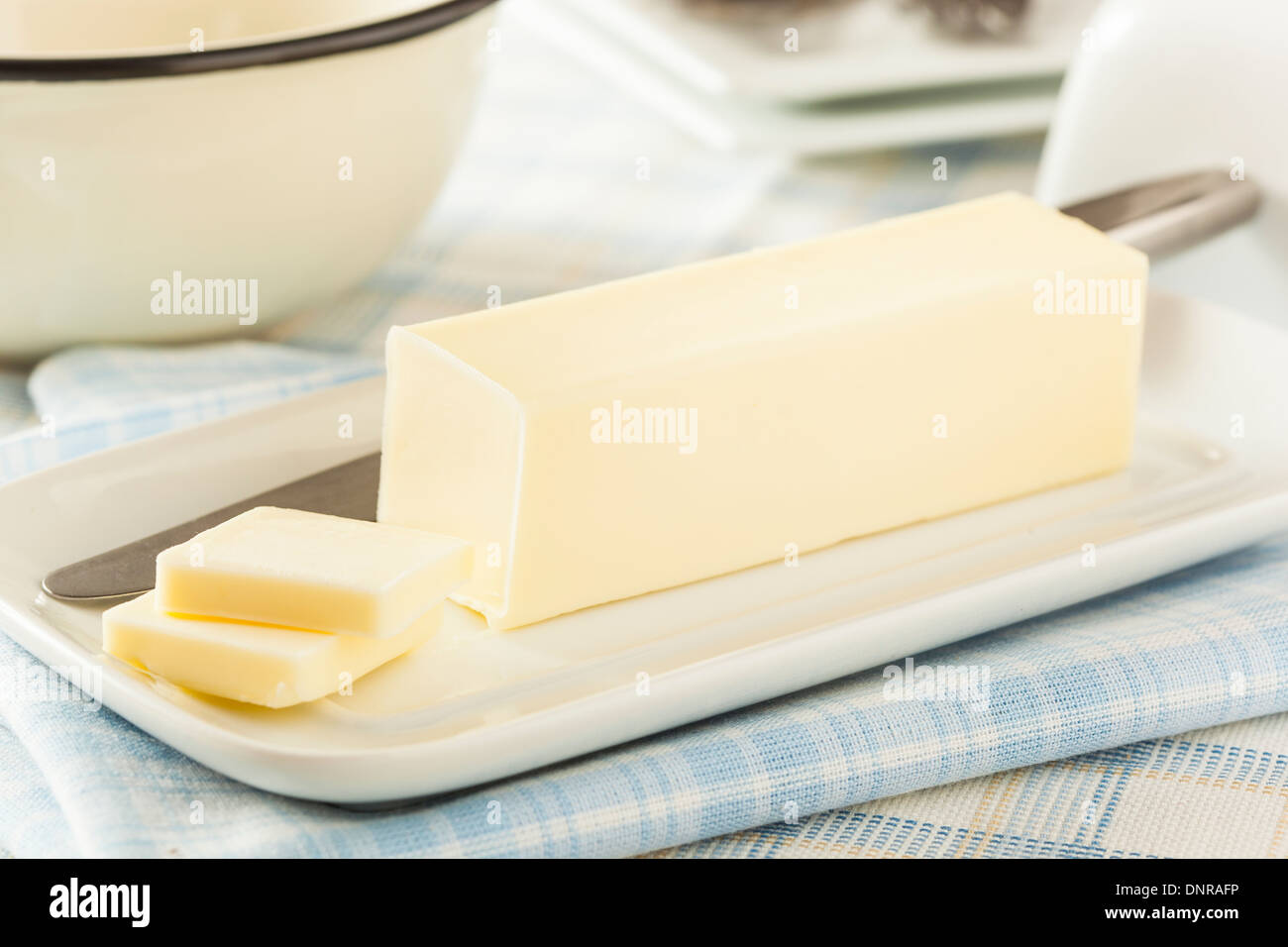 Organic Dairy Yellow Butter an Ingredient for Cooking Stock Photo - Alamy