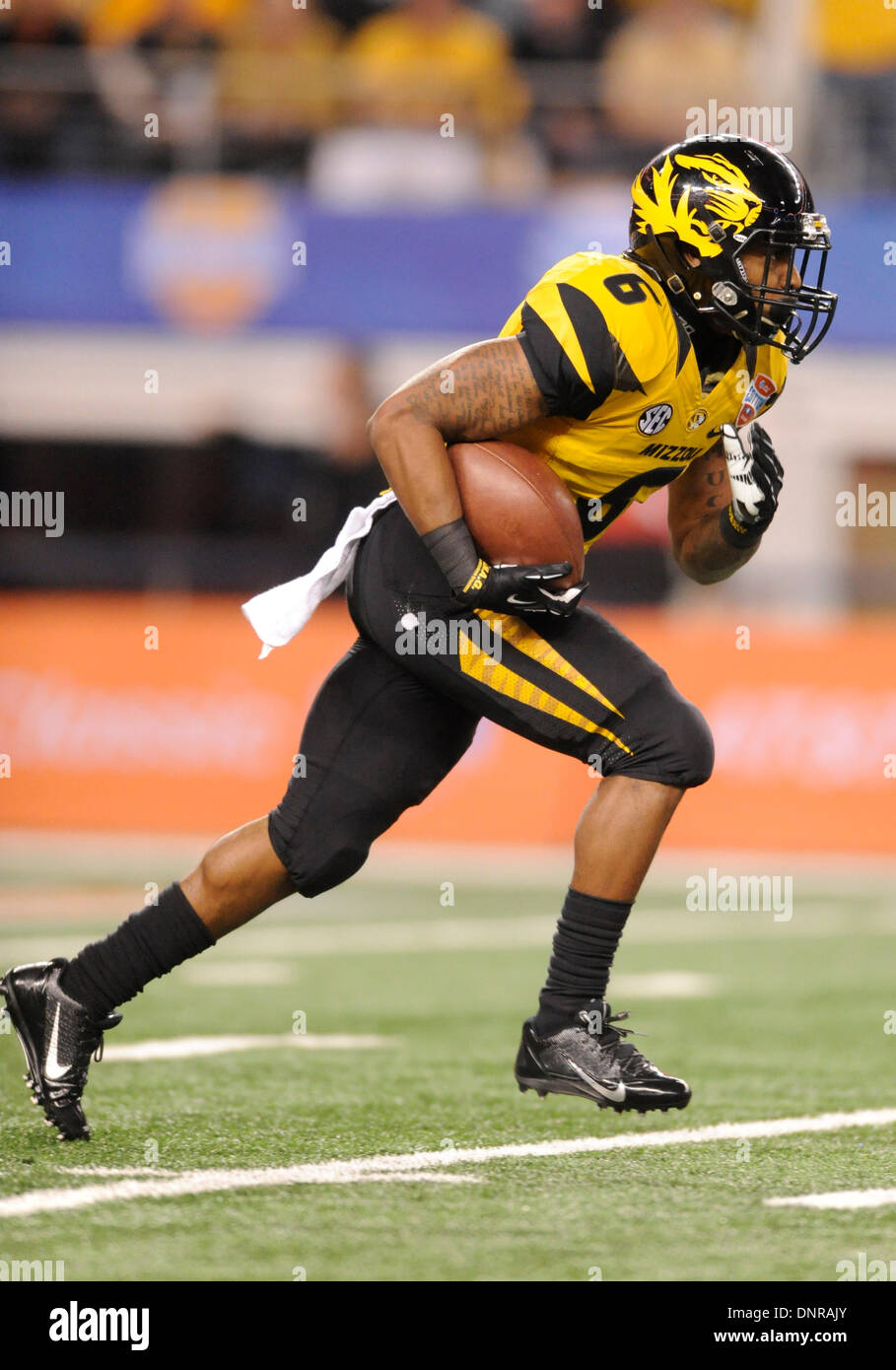 Arlington, TX, USA. 03rd Jan, 2014. Missouri Tigers running back Marcus ...