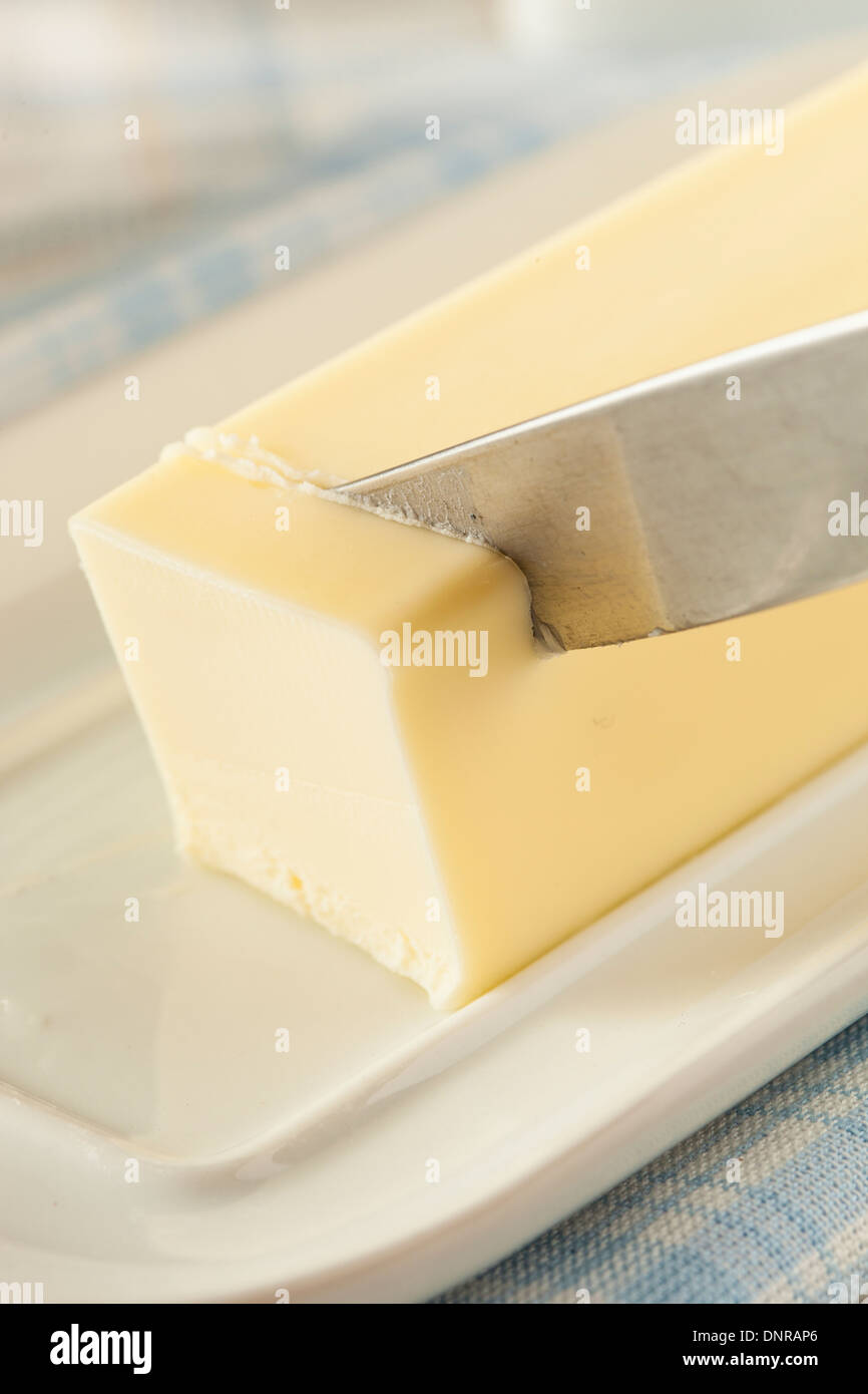 Organic Dairy Yellow Butter an Ingredient for Cooking Stock Photo - Alamy