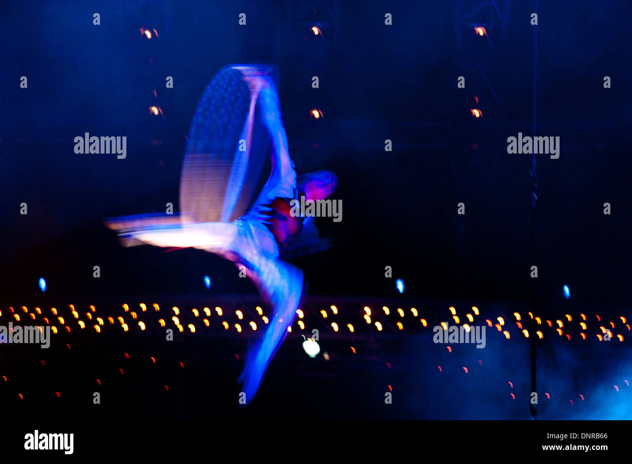 London, UK - 4 Janaury 2014: Danila Bim, Lais Camila and Lisa Skinner ...