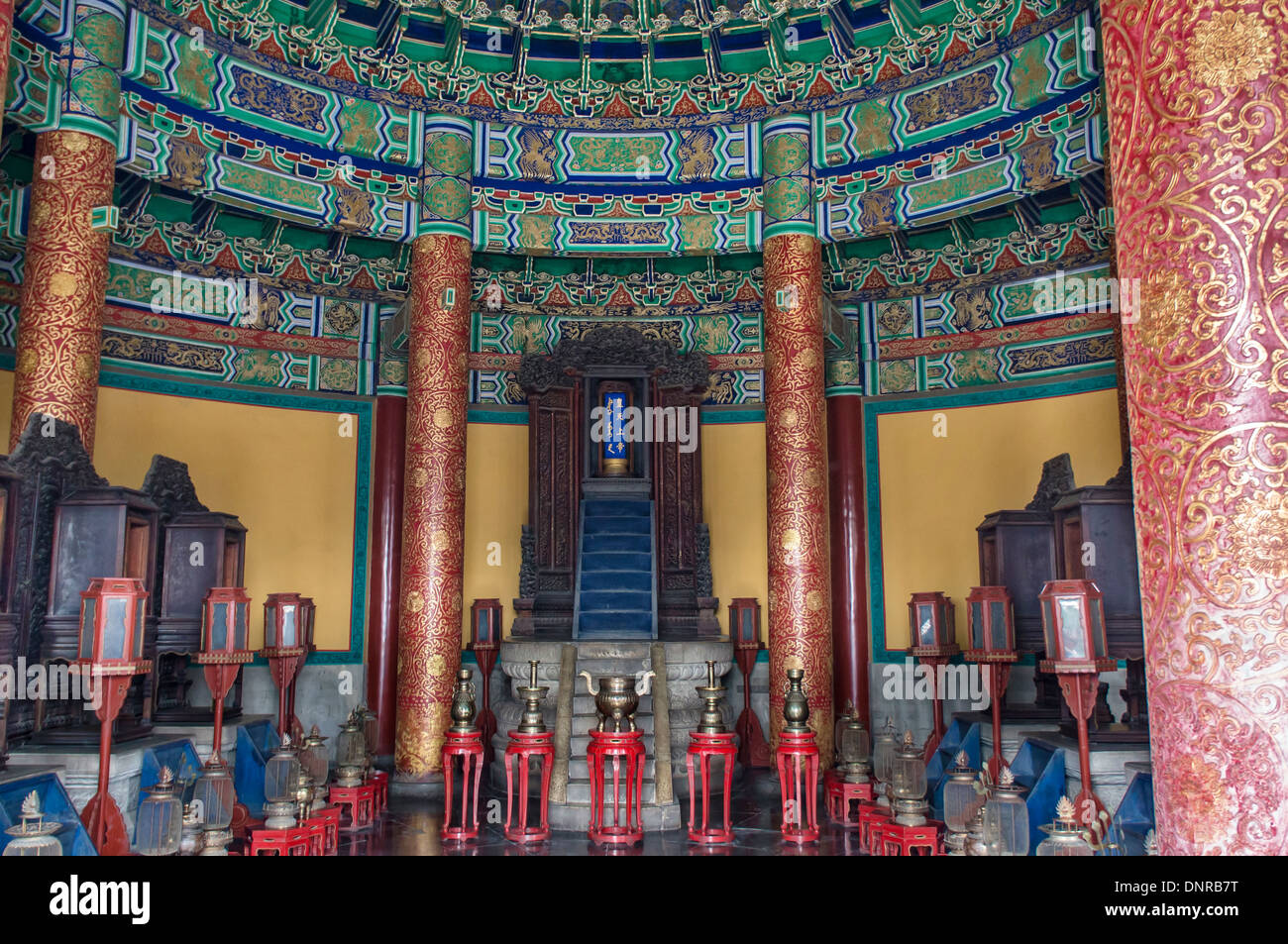 Temple of heaven beijing china interior hi-res stock photography and ...