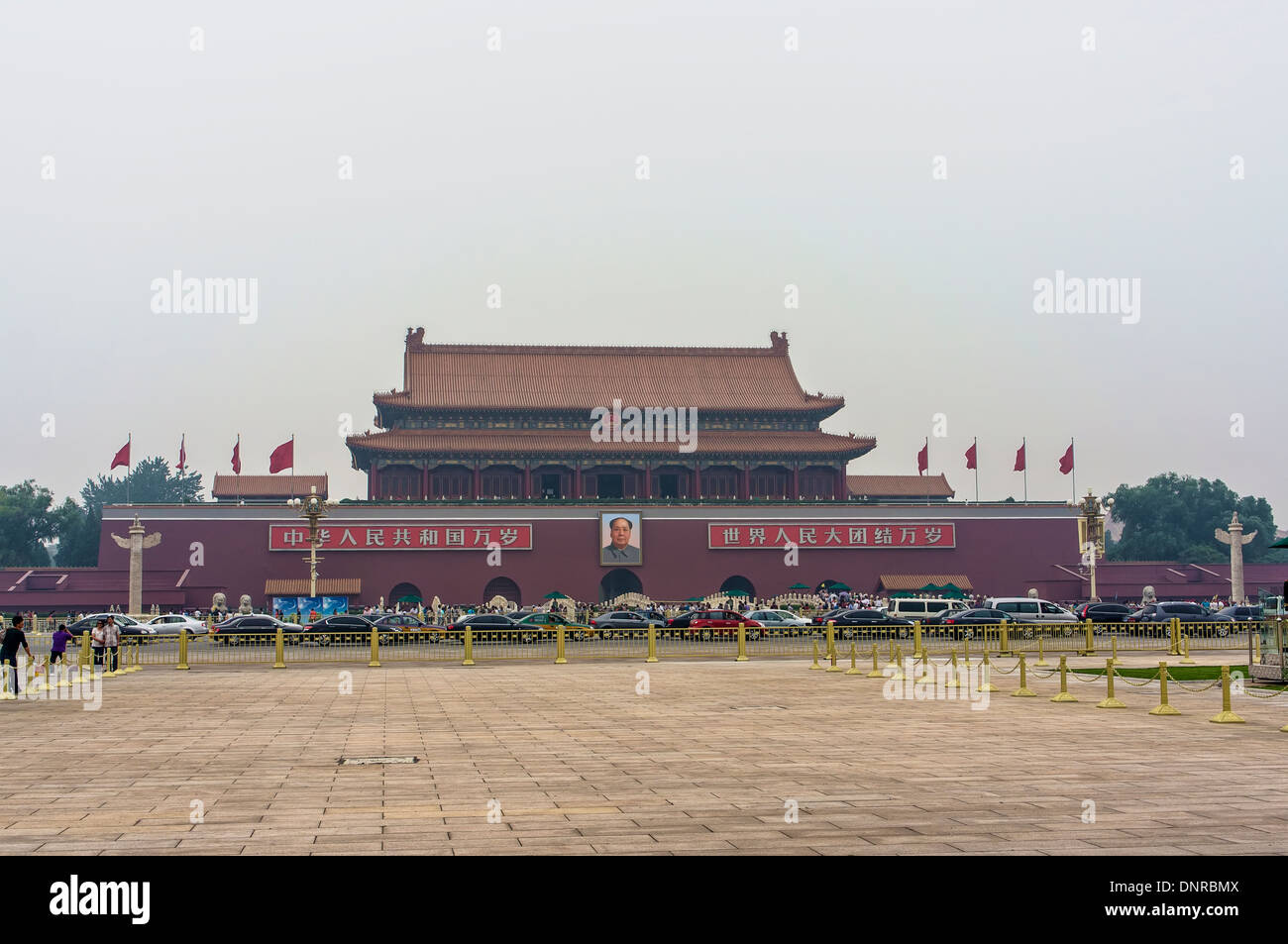 Overview of Tiananmen Square in Bejing, China Stock Photo - Alamy