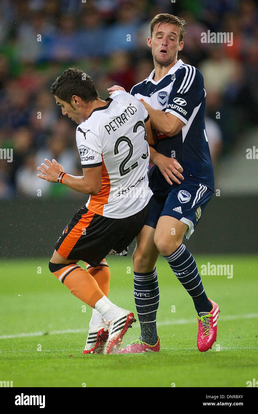 Melbourne, Australia. 4th Jan, 2014. DIMITRI PETRATOS (23) forward of ...