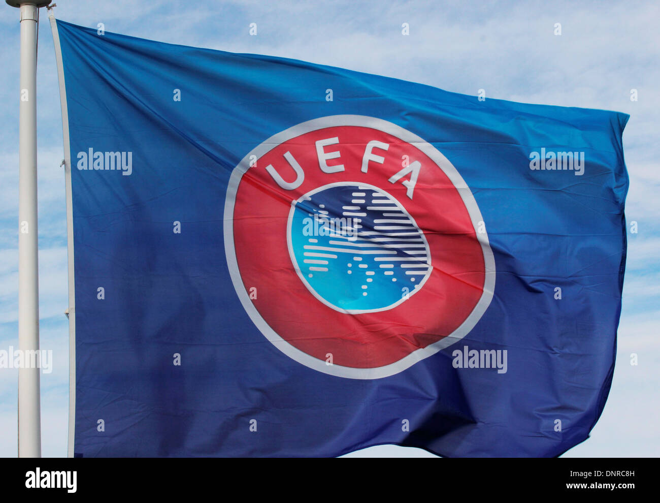 UEFA Flag and emblem Stock Photo - Alamy