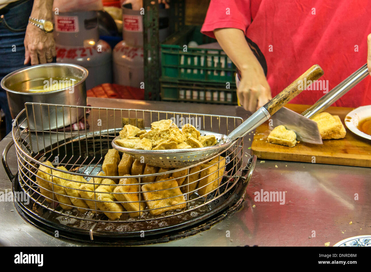 Deep Fried Stinky Tofu in Taipei Raohe Street Night Market, Taipei ...
