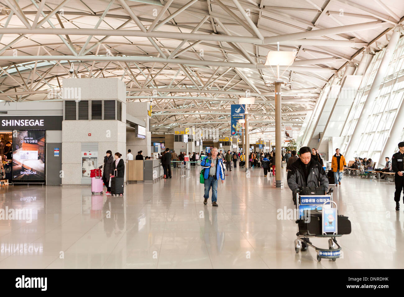 Incheon International Airport interior - South Korea Stock Photo - Alamy