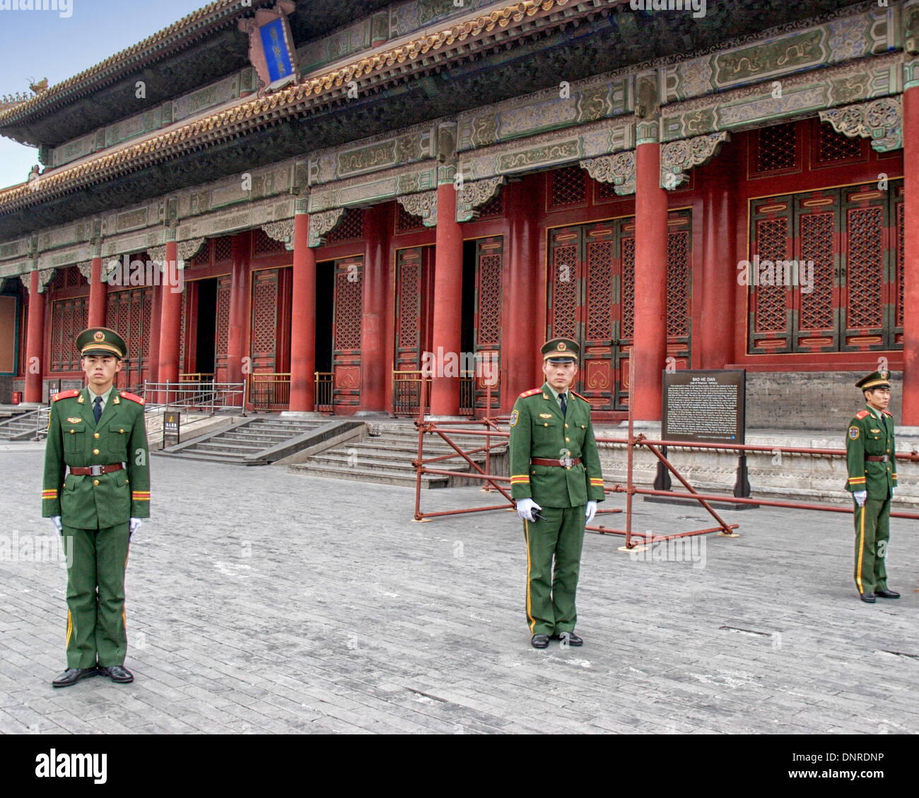 Beijing, China. 26th Oct, 2006. A trio of uniformed police officers of ...