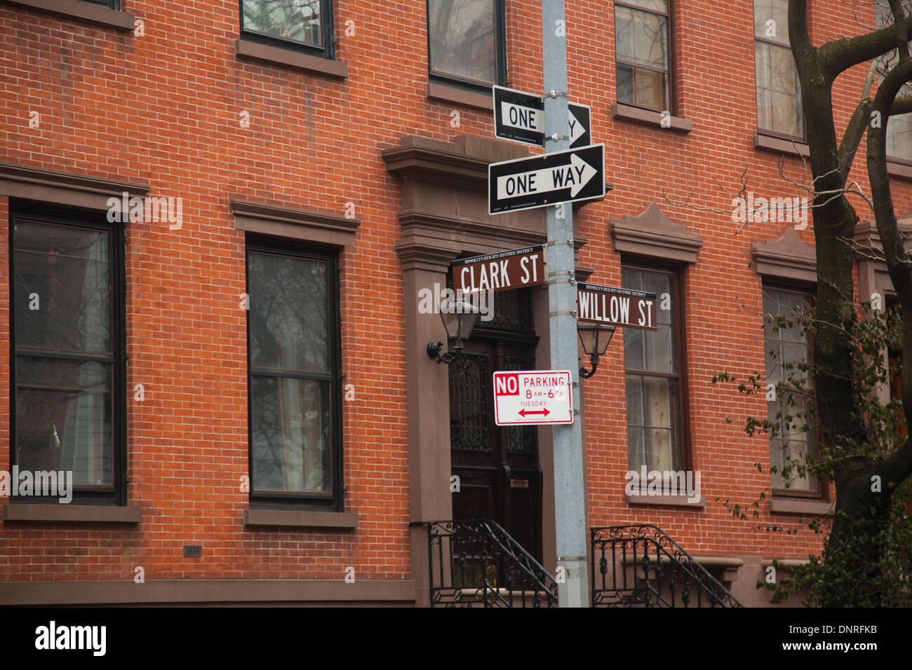 street signs in Brooklyn New York Stock Photo - Alamy
