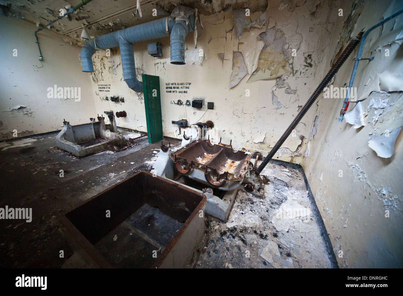 Disused Royal Ordnance Explosives factory at Bishopton, near Glasgow ...