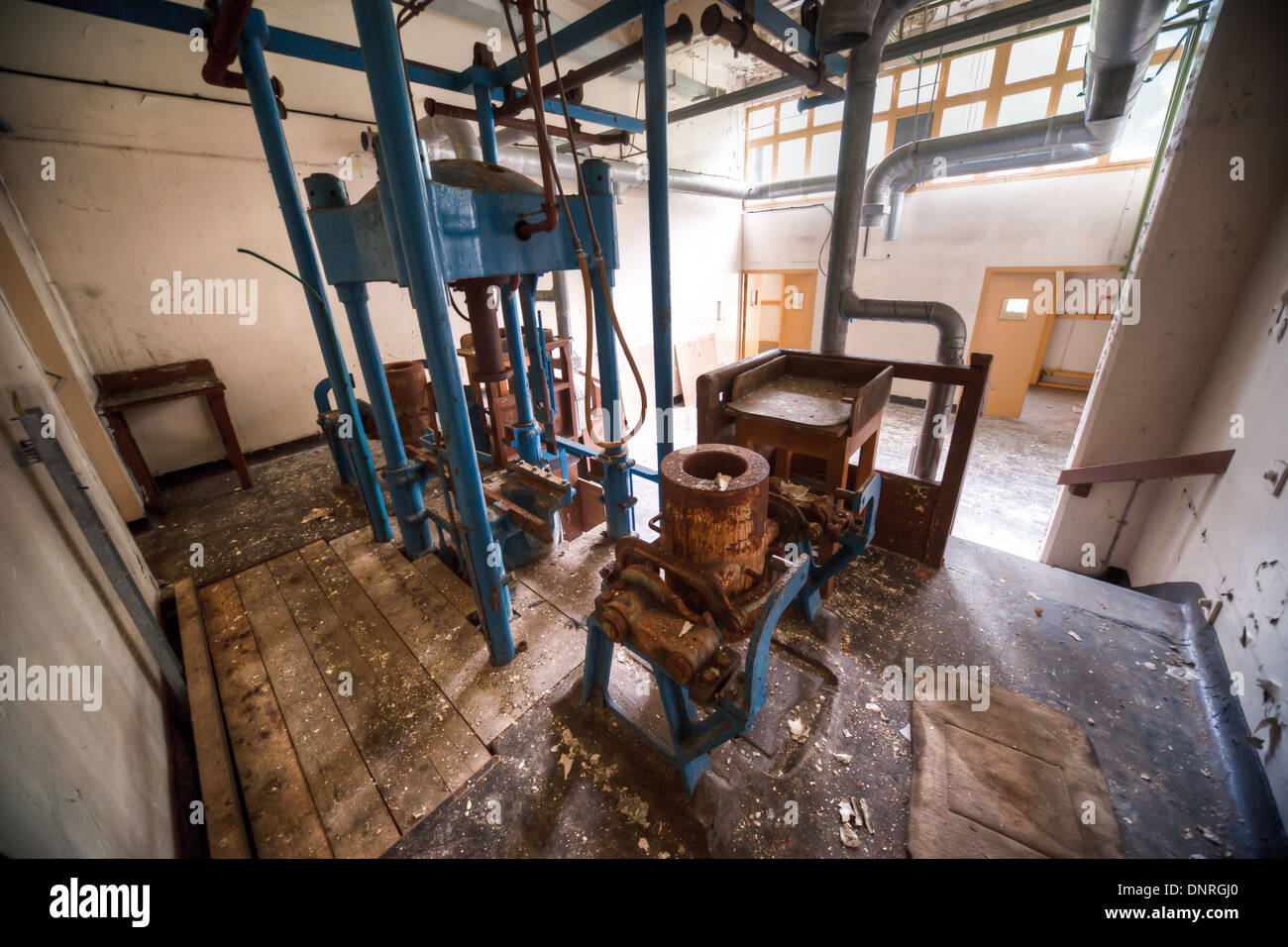 Disused Royal Ordnance Explosives factory at Bishopton, near Glasgow ...