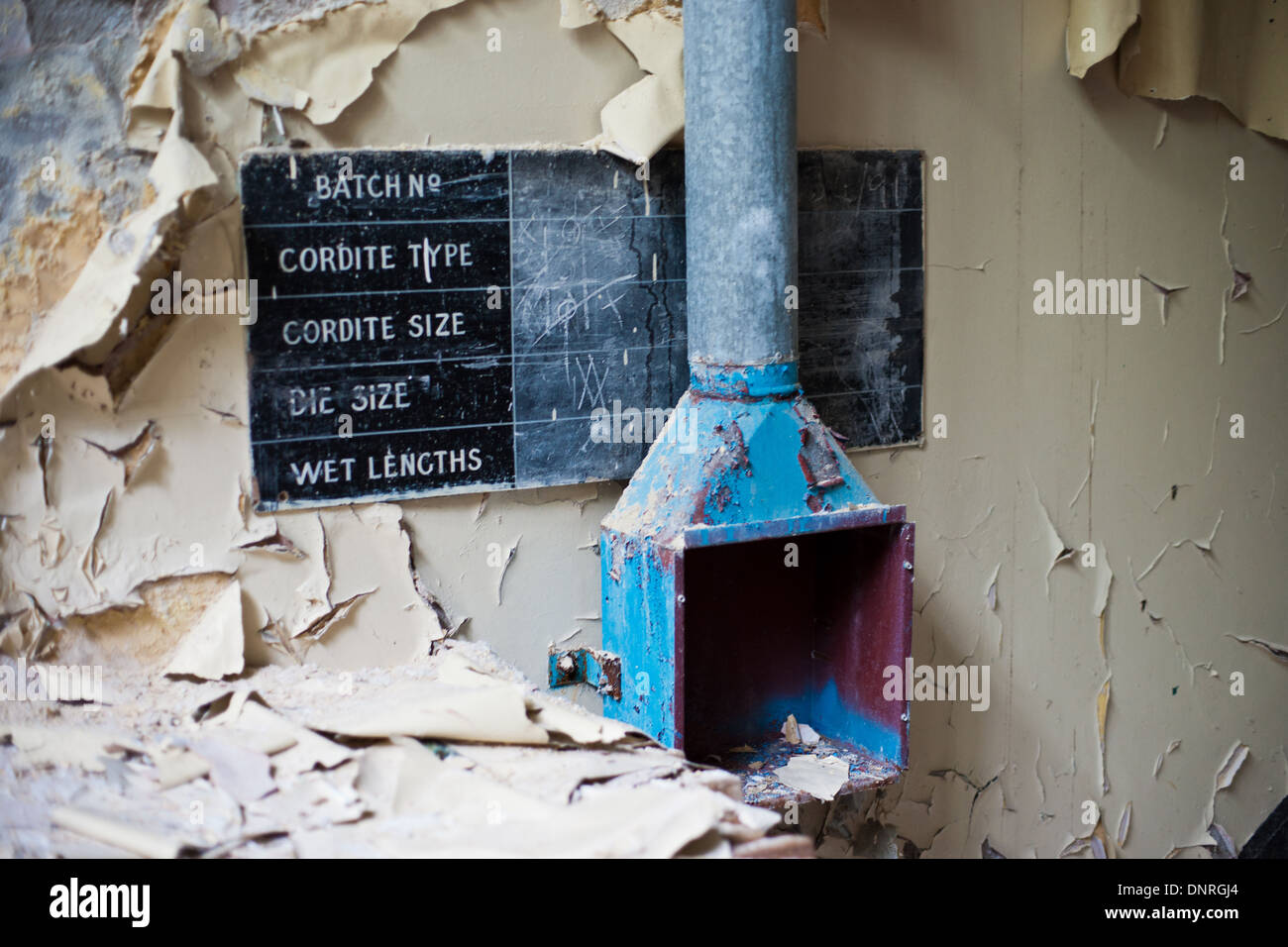 Disused Royal Ordnance Explosives factory at Bishopton, near Glasgow ...