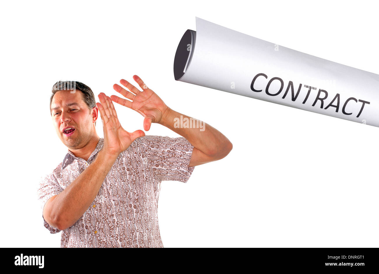 avoiding contract concept Stock Photo - Alamy