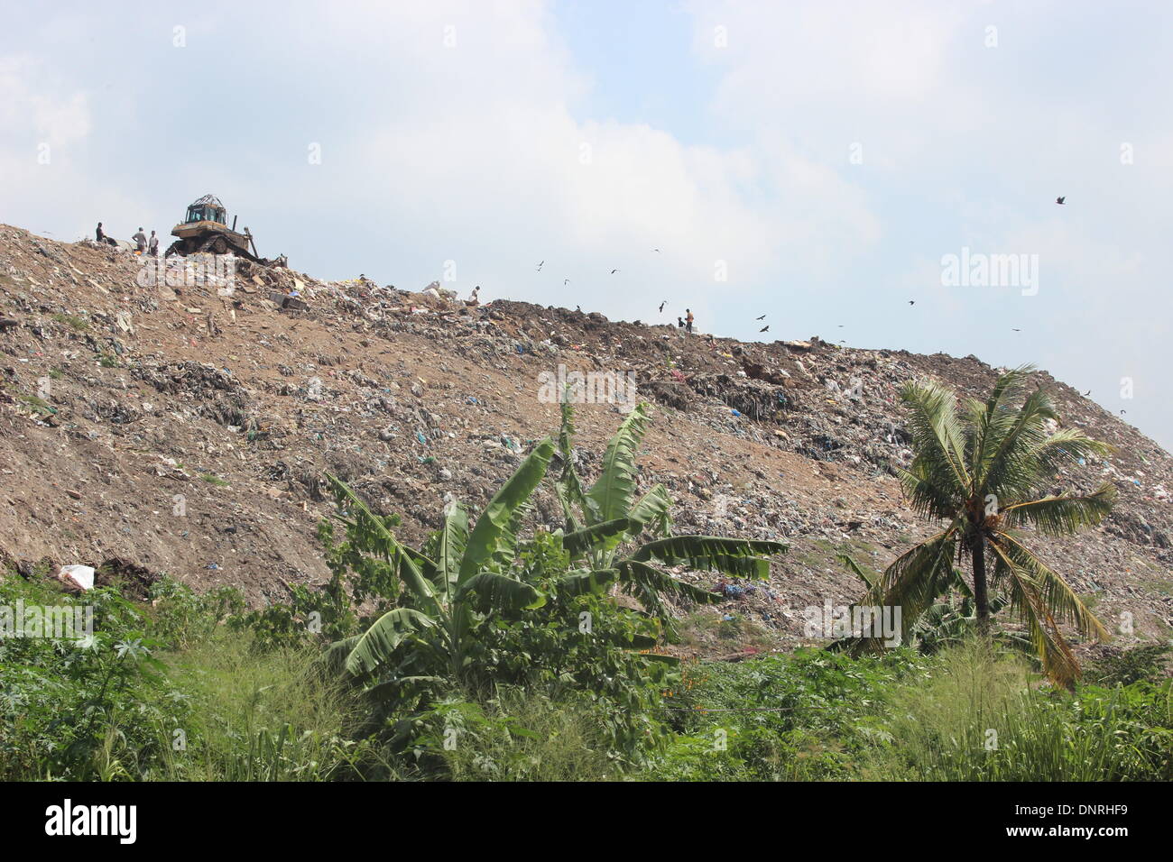 Colombo, Sri Lanka. 18th Nov, 2013. The trash mountain in the district ...