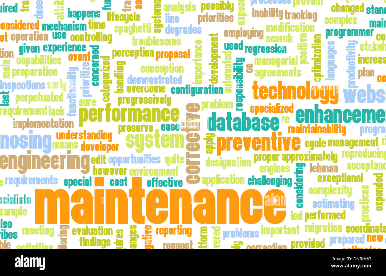 Maintenance System and Upgrade Server as Software Stock Photo - Alamy