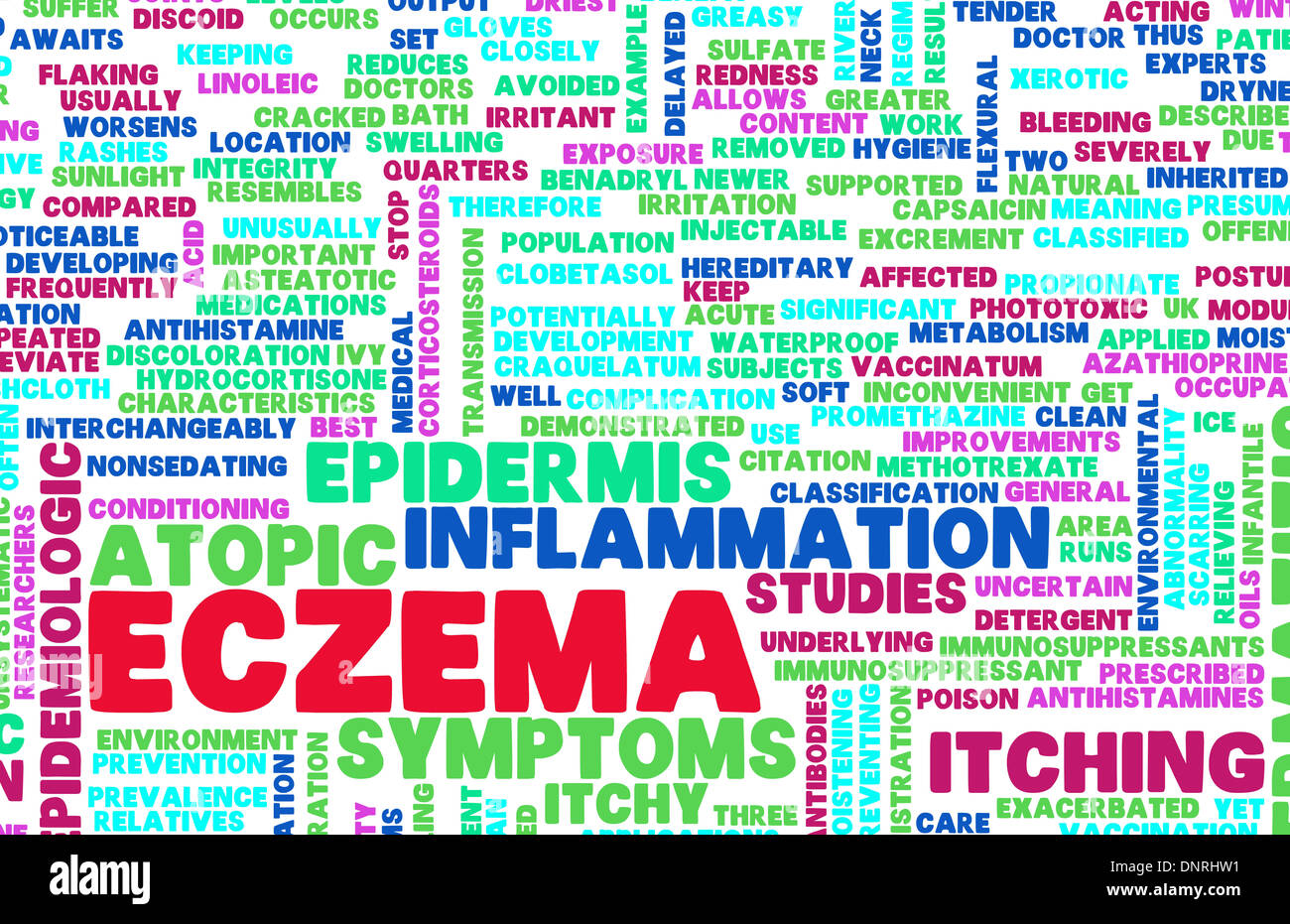 Eczema Skin Condition Treatment as a Concept Stock Photo - Alamy