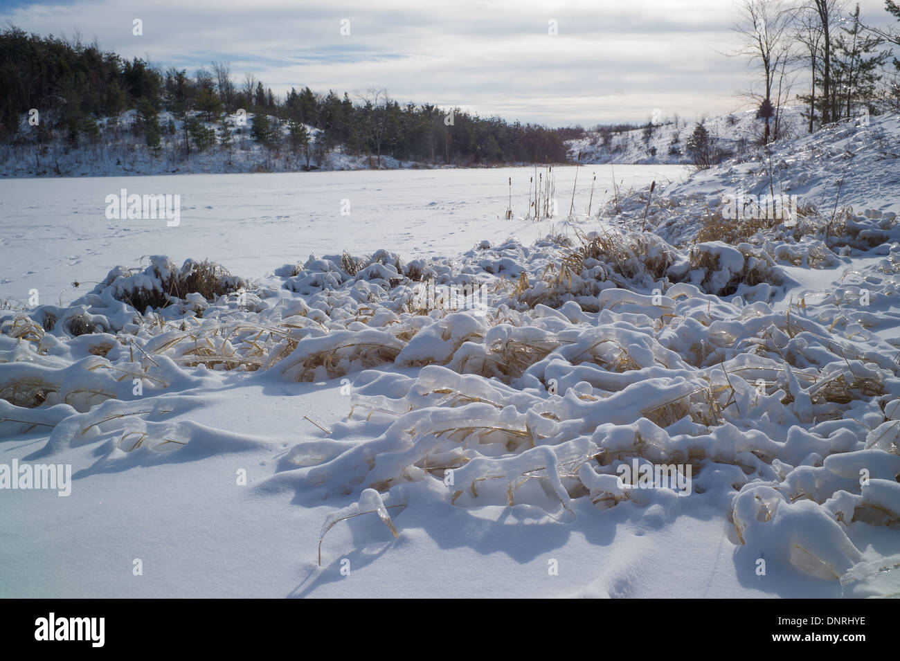 Frozen lake covered hi-res stock photography and images - Alamy