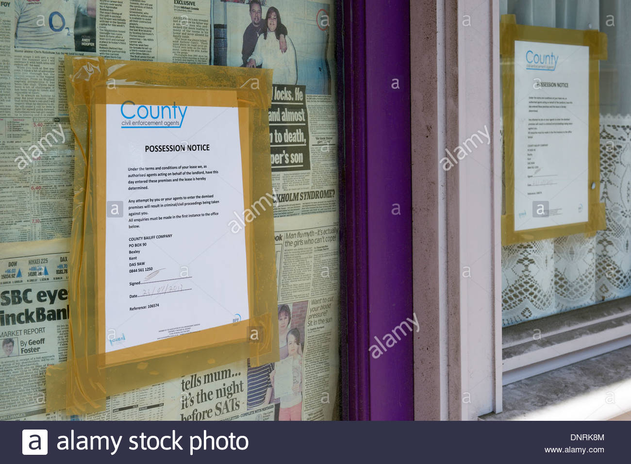 Possession Notice High Resolution Stock Photography and Images - Alamy