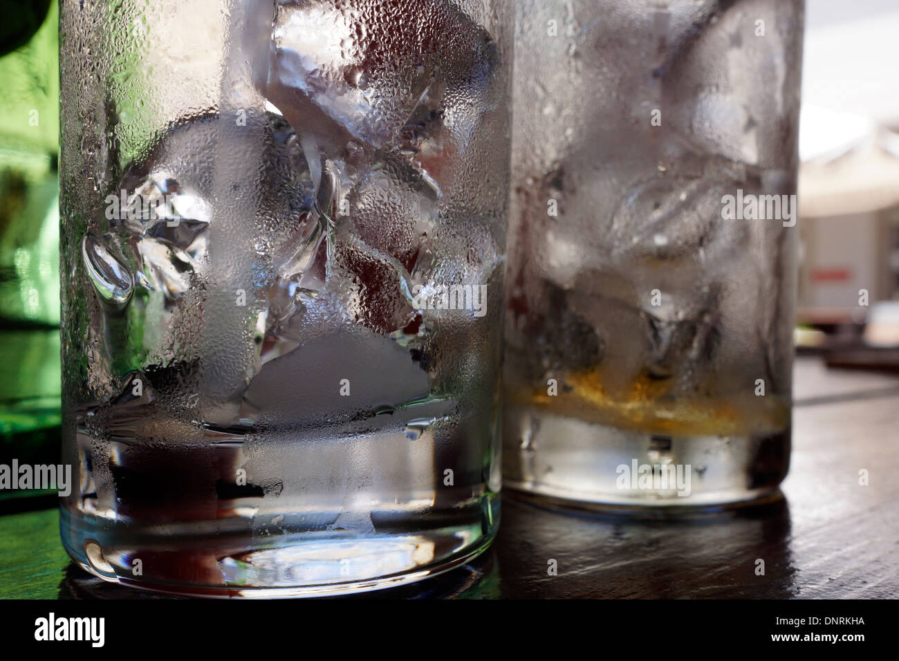 Condensation on glass, ice cubes hi-res stock photography and images ...