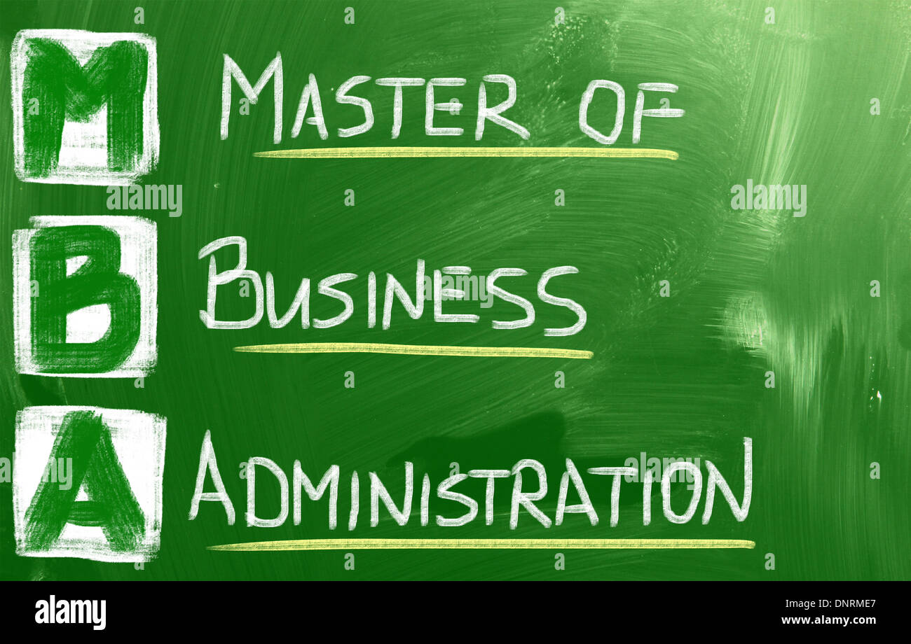 Master Of Business Administration Concept Stock Photo - Alamy