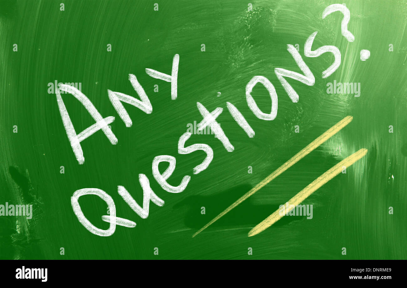 Any Questions Concept Stock Photo - Alamy