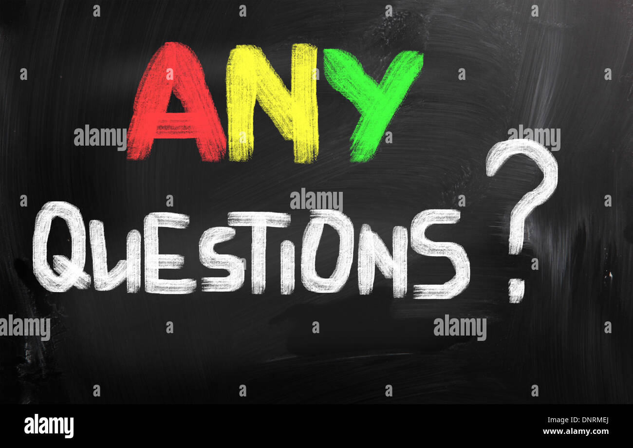 Any Questions Concept Stock Photo - Alamy