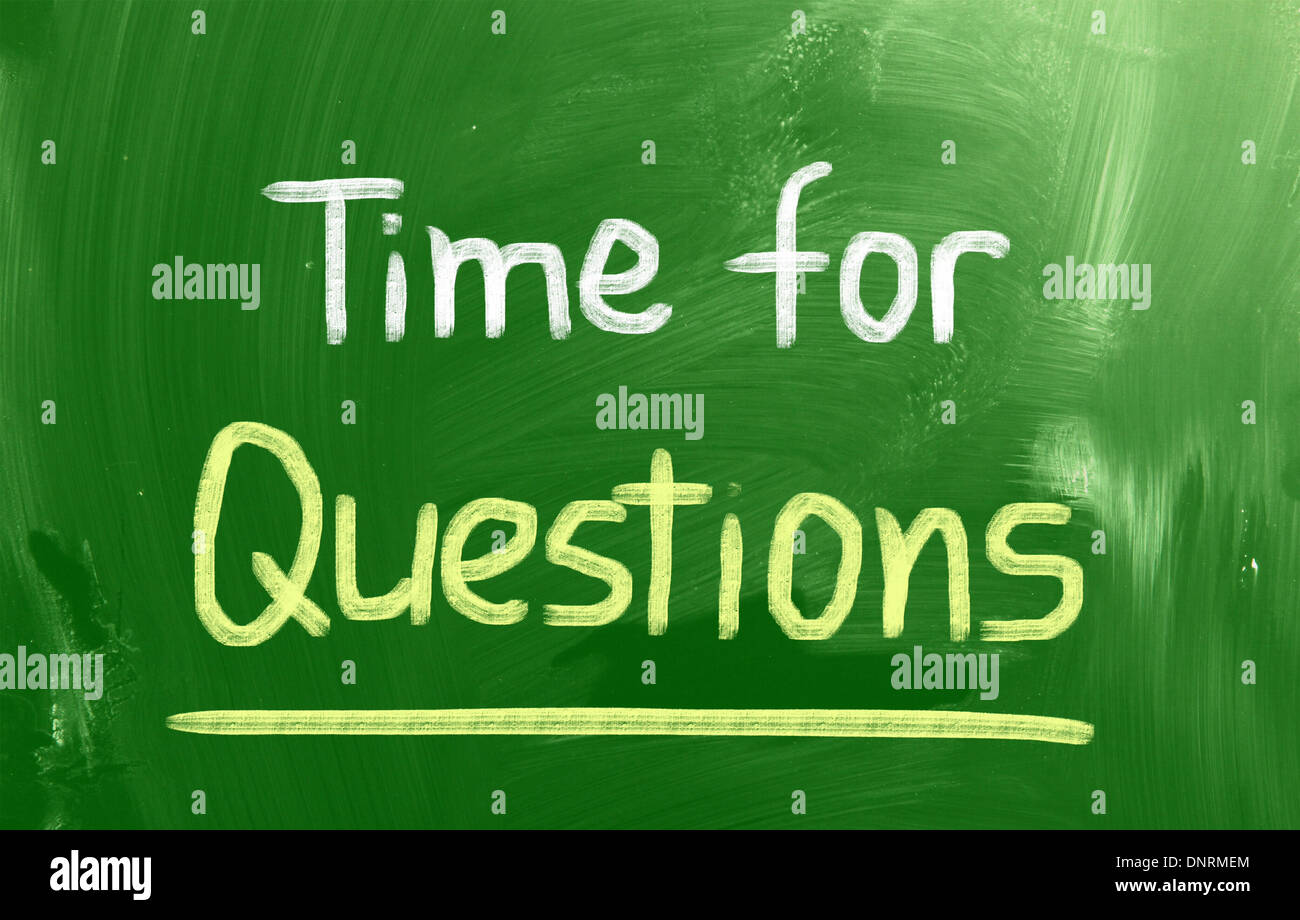 Time For Questions Concept Stock Photo - Alamy