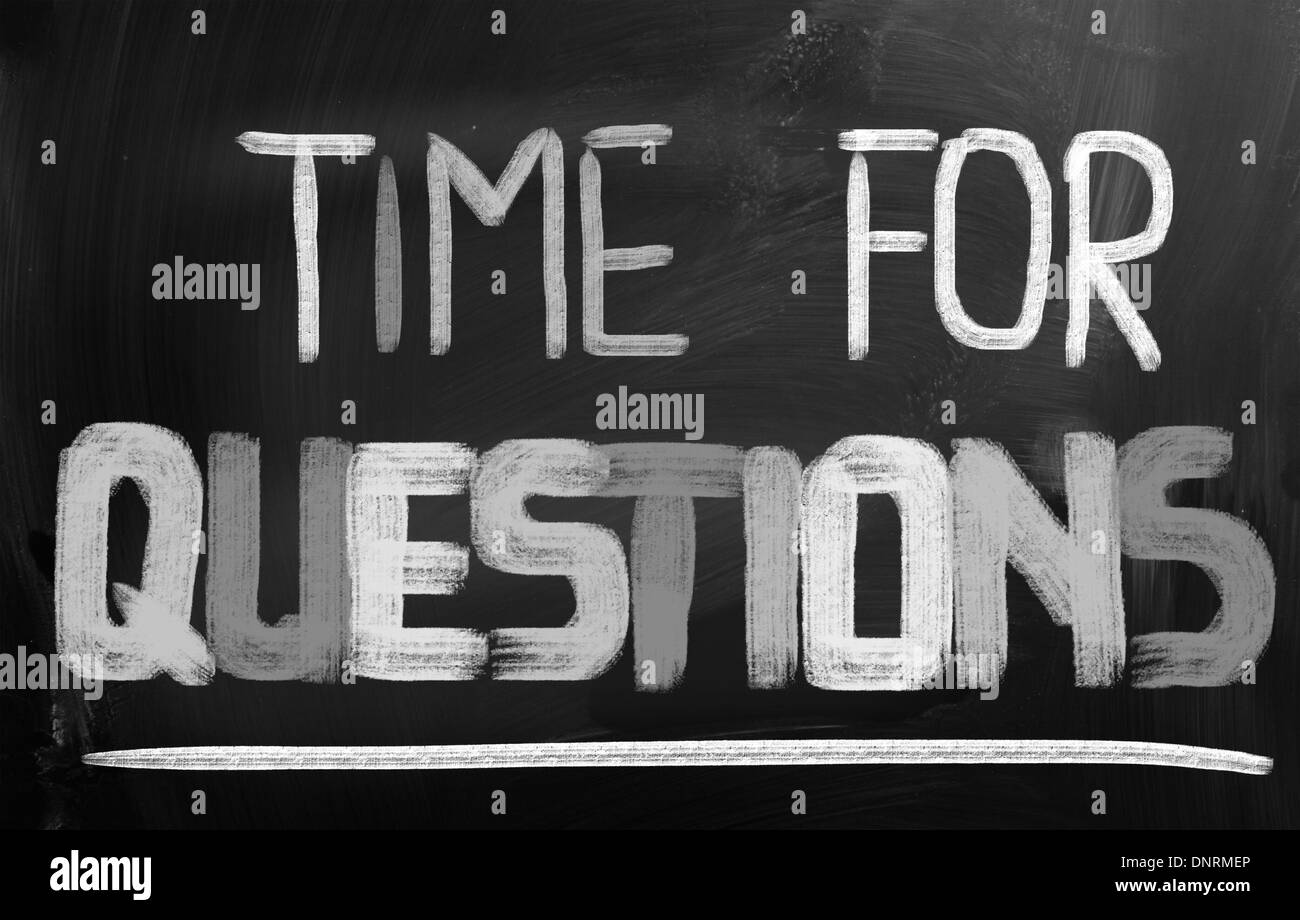 Time For Questions Concept Stock Photo - Alamy