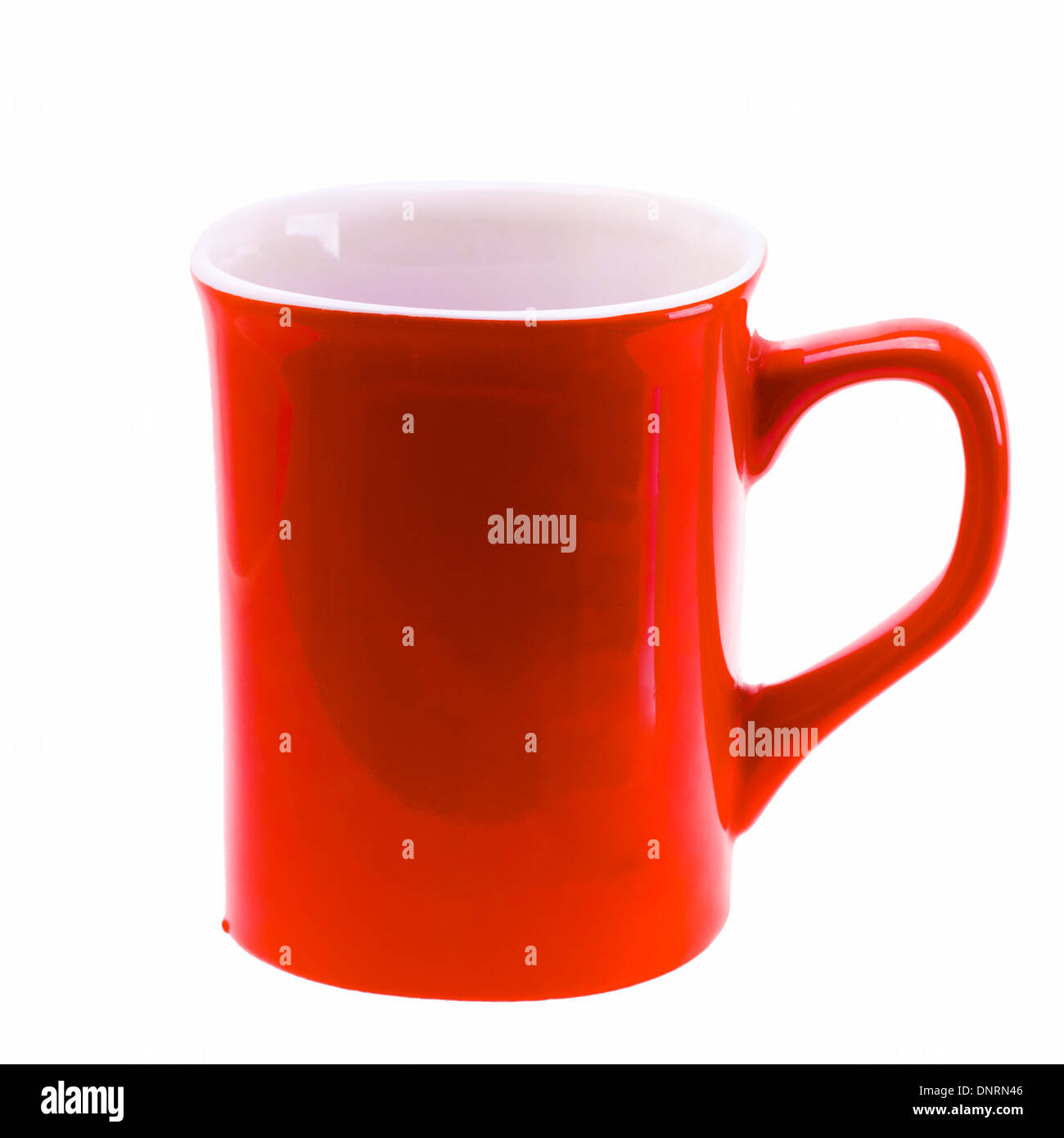 Colorful Red Coffee Cup Mug Isolated On White Background Stock Photo ...